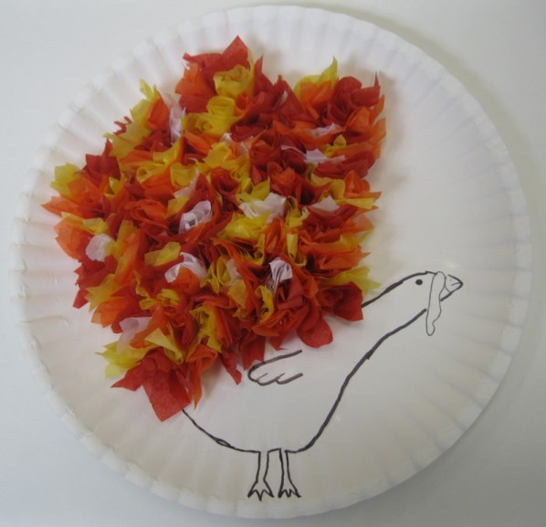 Tutorial Tuesday – Tissue Paper Hand Turkeys | Dan's Crafts & Things