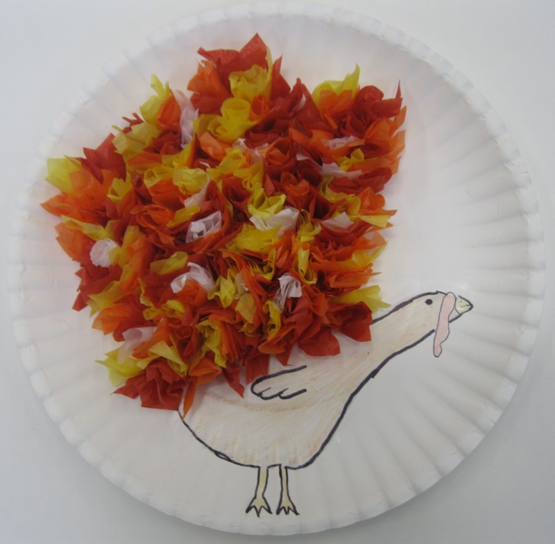 Tutorial Tuesday – Tissue Paper Hand Turkeys | Dan's Crafts & Things